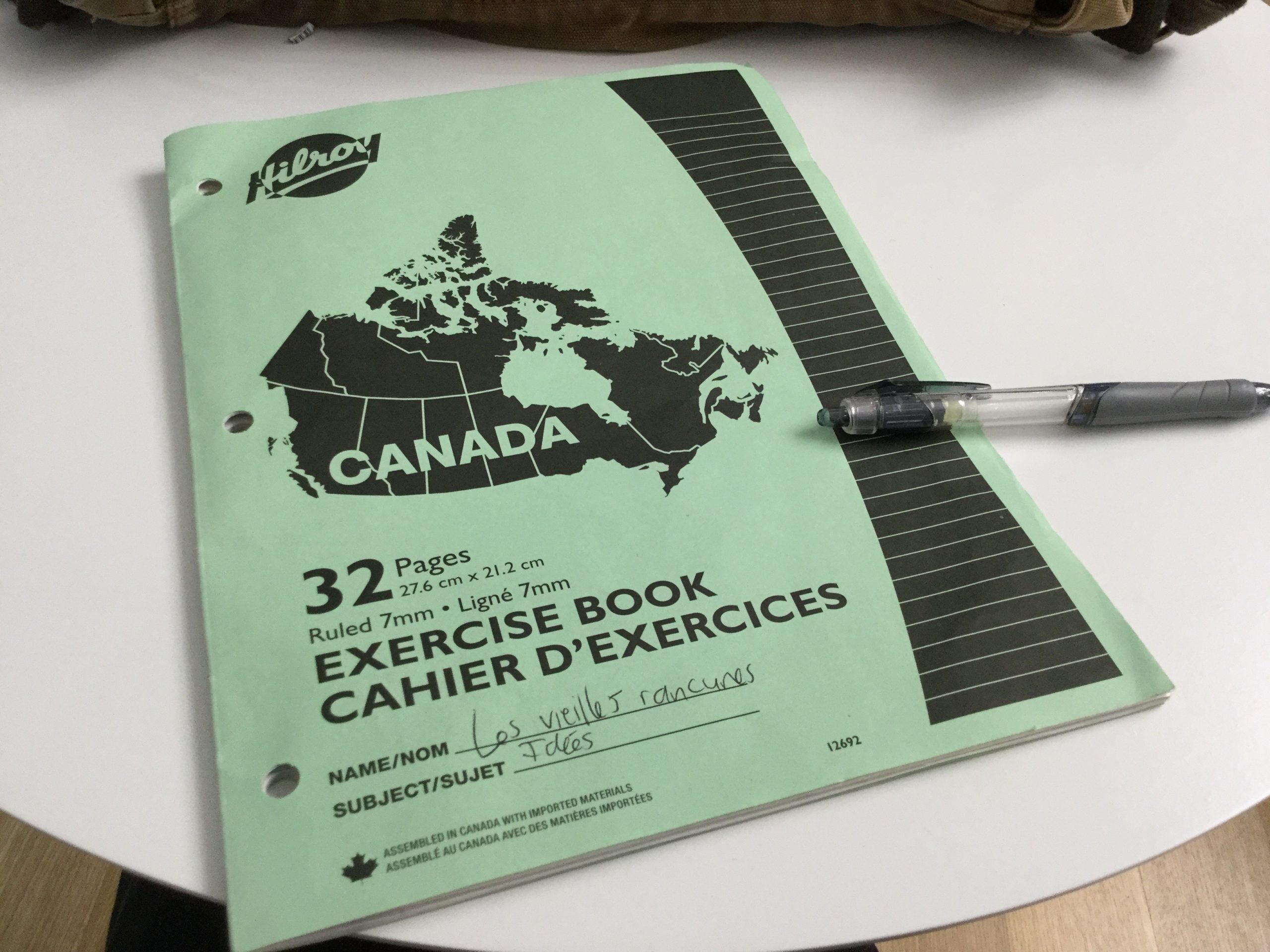 Les 3 vertus du cahier Canada • Dominic Bellavance, écrivain